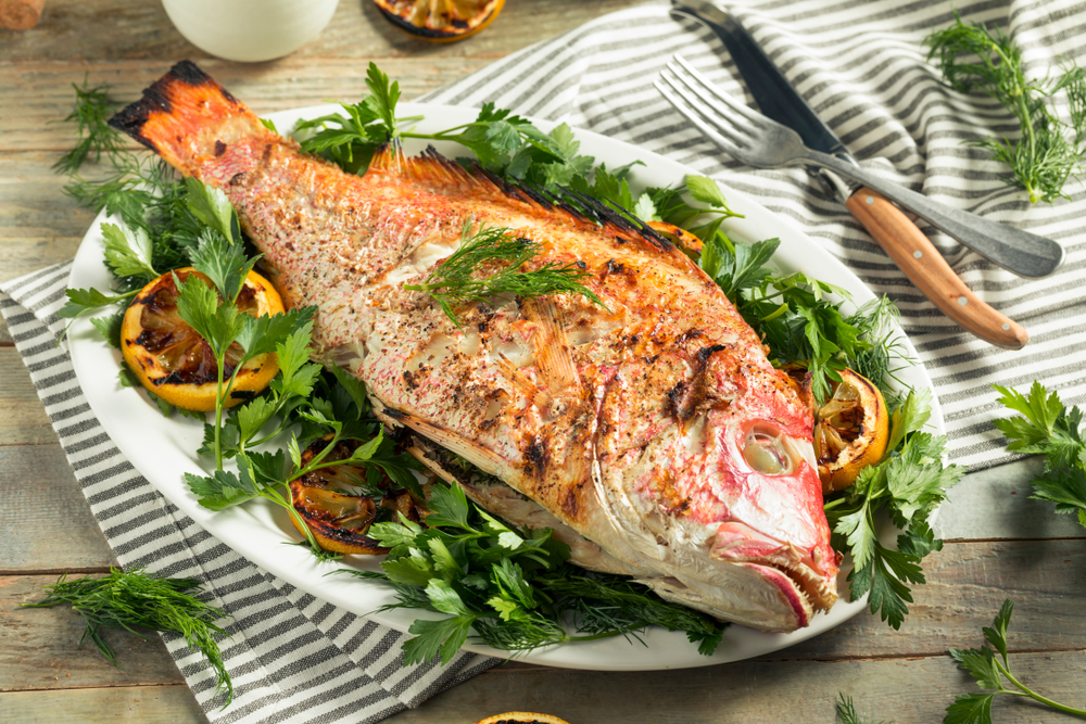 Baked Red Snapper with Lemon and Garlic - The Mechanic Cooks