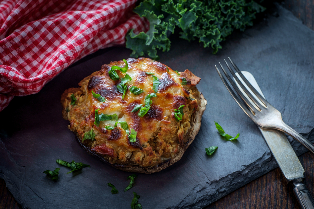 Chicken Stuffed Portobello Mushrooms - The Mechanic Cooks
